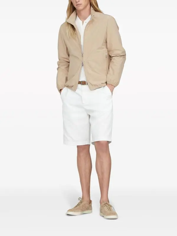 Brunello Cucinelli Zip-fastening Windbreaker Jacket - Neutrals