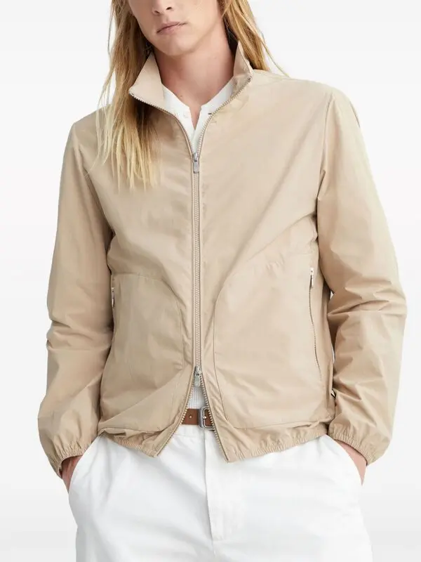 Brunello Cucinelli Zip-fastening Windbreaker Jacket - Neutrals