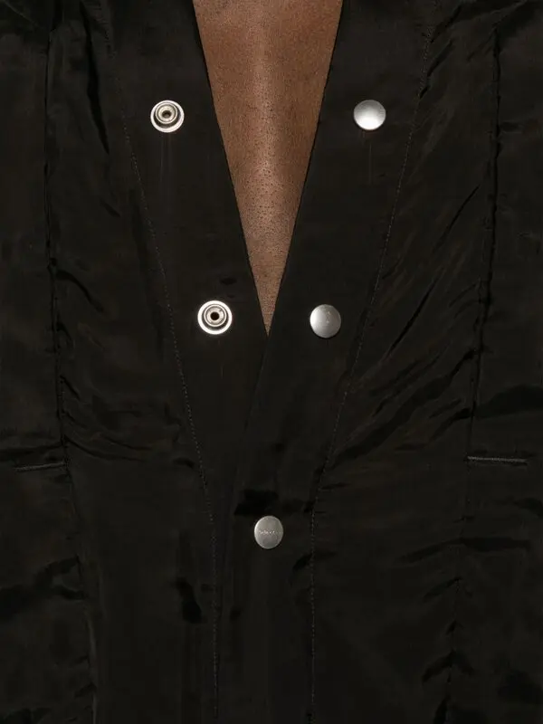 Rick Owens V-neck Satin-finish Shirt