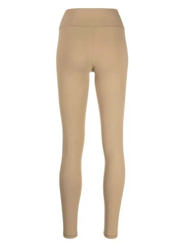 SPORTY & RICH Runner Script Logo-embossed Leggings