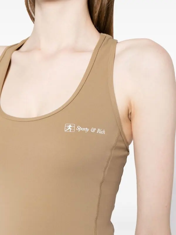 SPORTY & RICH Runner Script Sports Tank Top
