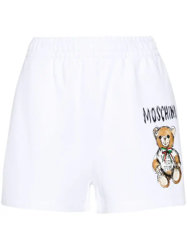 Moschino Teddy Bear-print Mini Shorts