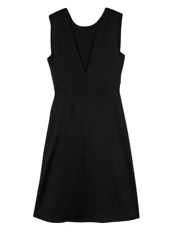 JIL SANDER Sleeveless Midi Dress - Black