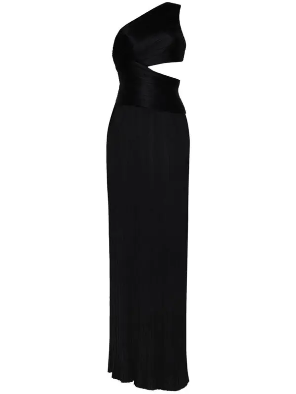 Adam Lippes Delphos Pleated Charmeuse Gown