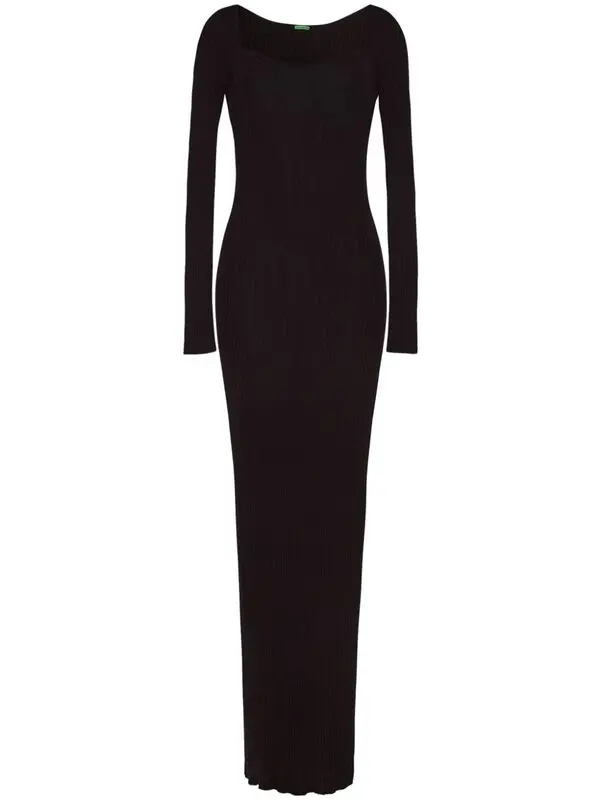 Adam Lippes Florentine Ribbed-Knit Maxi Dress In Black - 40% Off |  Editorialist