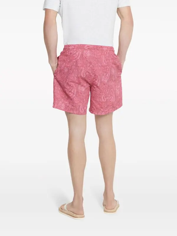 Brunello Cucinelli Paisley-print Swim Shorts - Red
