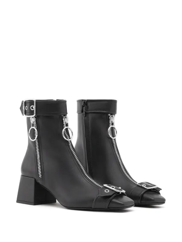 COURREGES Gogo Leather Ankle Boots