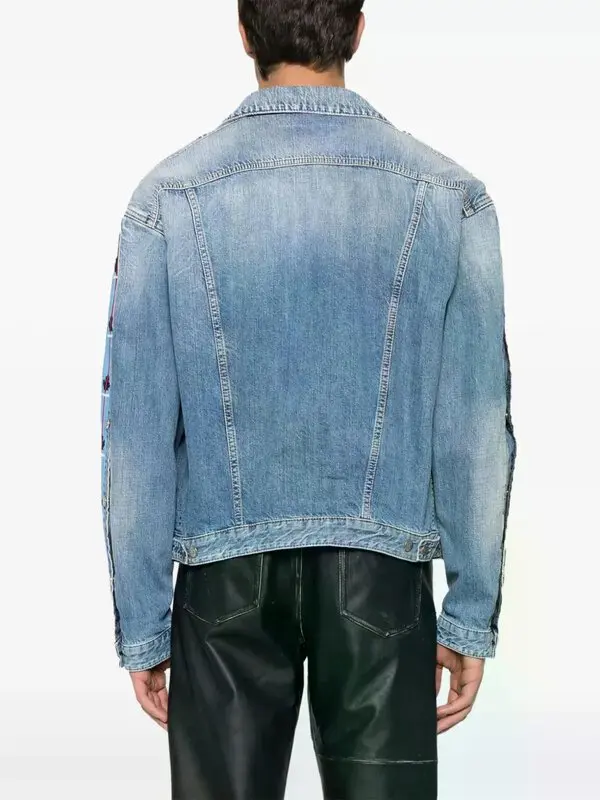 Dsquared2 Dan Logo-panels Denim Jacket - Blue
