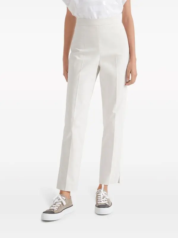Brunello Cucinelli Stretch-cotton Capri Trousers