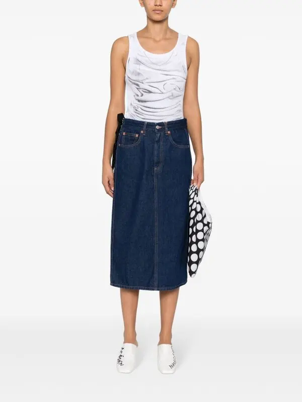 MAISON MARGIELA Denim Midi Skirt