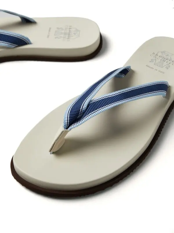 Brunello Cucinelli Leather Flip Flops