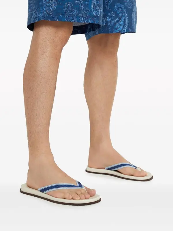 Brunello Cucinelli Leather Flip Flops