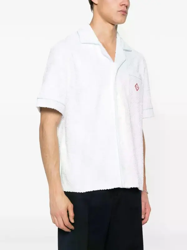 Casablanca Monogram Terry-cloth Shirt - White