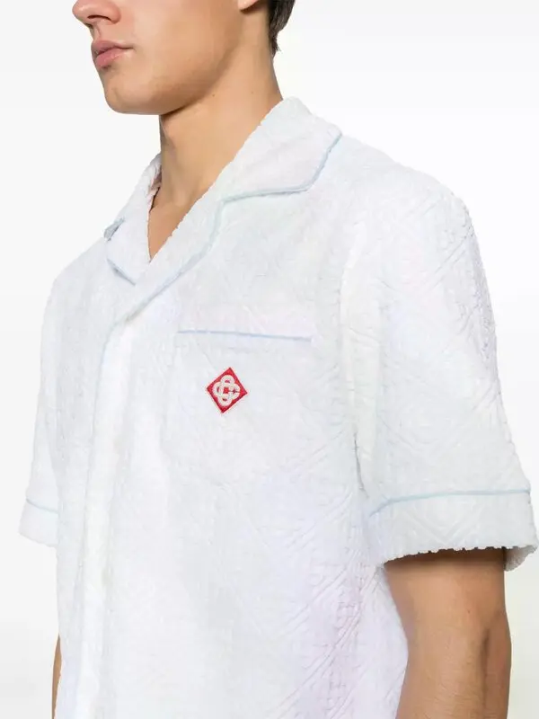 Casablanca Monogram Terry-cloth Shirt - White