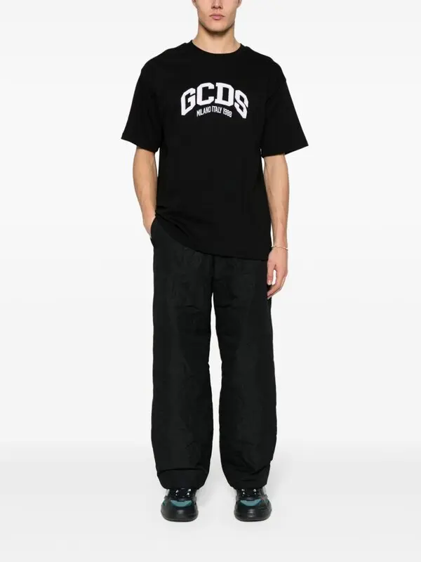 Gcds Lounge Cotton T-shirt - Black