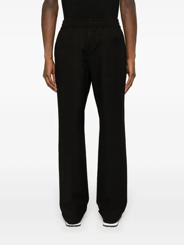 Valentino Garavani V-detail Canvas Trousers - Black