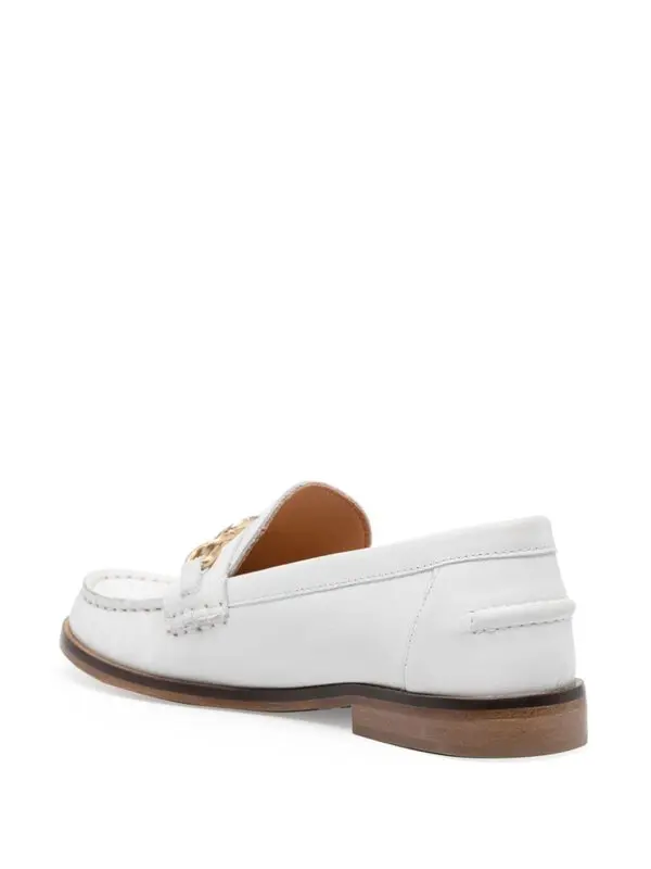 TWINSET Chain-detail Leather Loafers