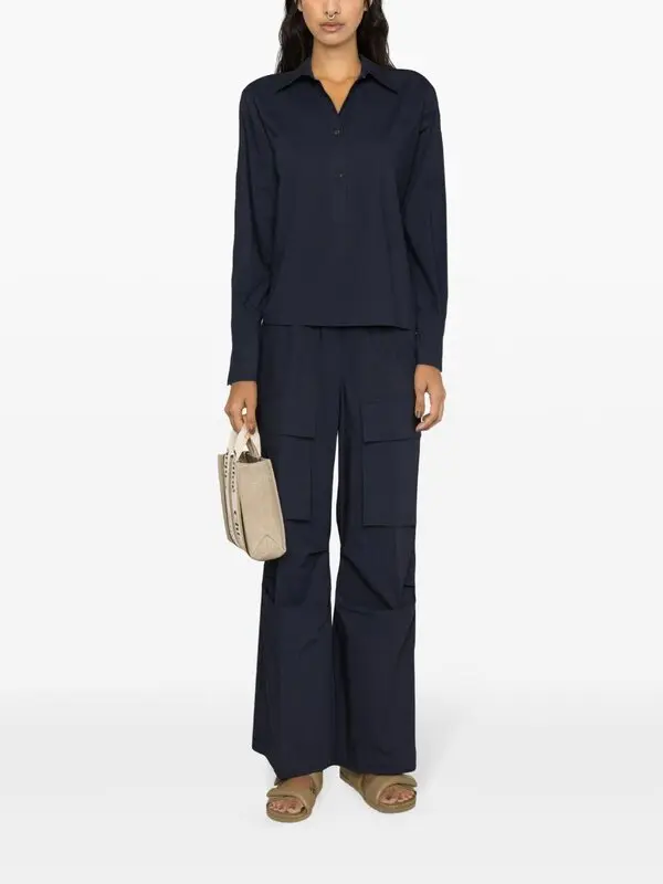P.a.r.o.s.h Straight-leg Cargo Trousers - Blue