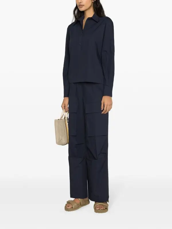 P.a.r.o.s.h Straight-leg Cargo Trousers - Blue