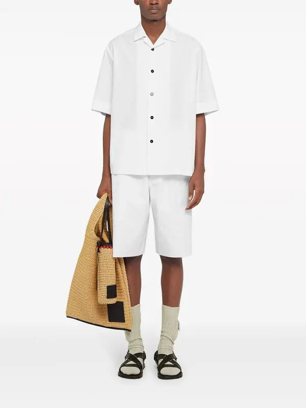 JIL SANDER Short-sleeve Cotton Shirt - White