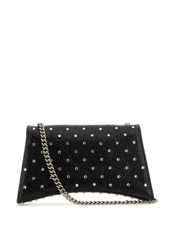Balenciaga Small Crush Shoulder Bag - Black