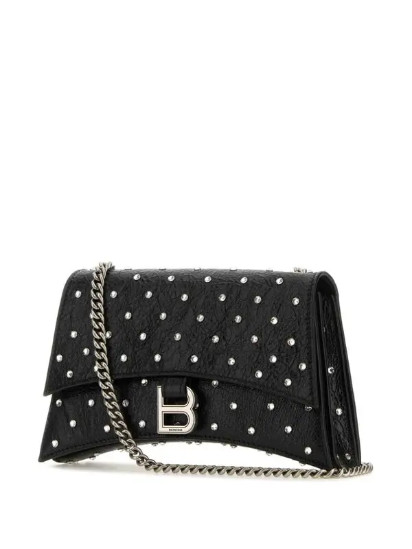 Balenciaga Small Crush Shoulder Bag - Black