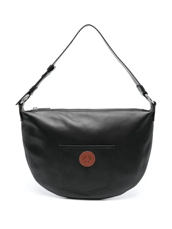 Moschino Adjustable Leather Shoulder Bag