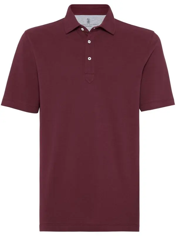 Brunello Cucinelli Cotton Polo Shirt - Red
