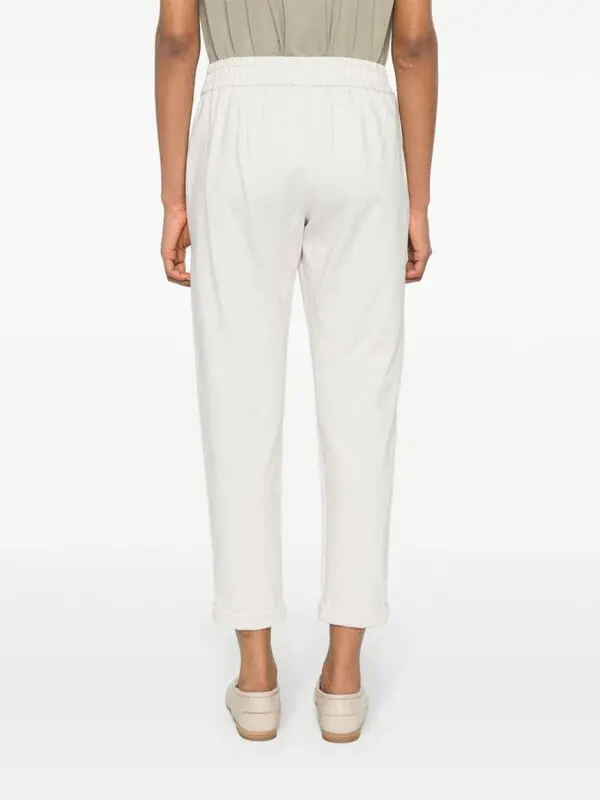 Brunello Cucinelli Drawstring-fastening Trousers - Neutrals