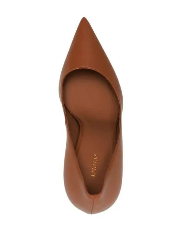 LE SILLA Eva 120mm Leather Pumps - Brown