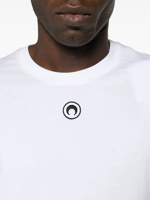 MARINE SERRE Crescent Moon Long-sleeve T-shirt - White