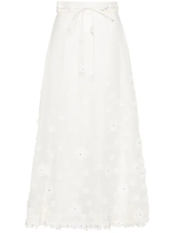 Zimmermann Matchmaker Lift Off Appliquéd Skirt