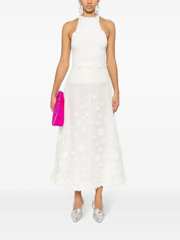 Zimmermann Matchmaker Lift Off Appliquéd Skirt