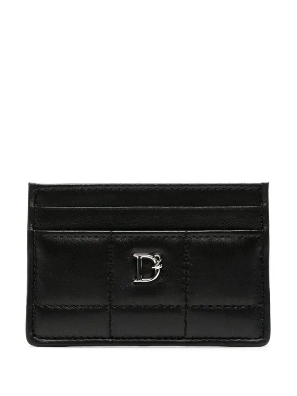 Dsquared2 D2-plaque Matelassé Card Holder - Black