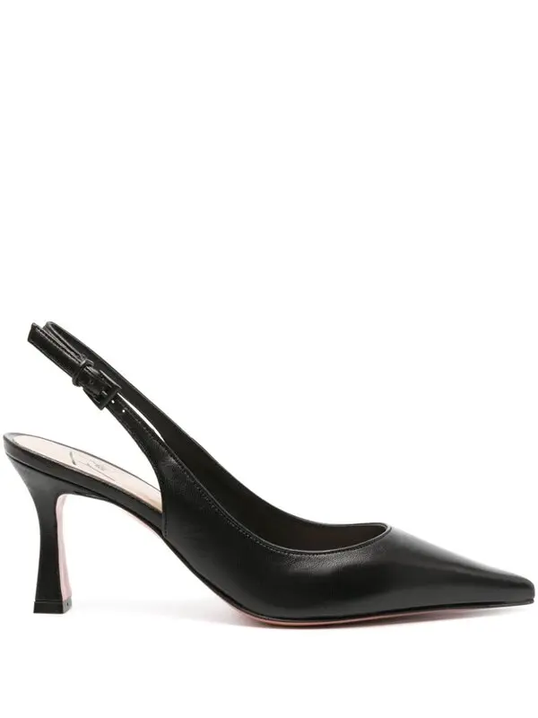 Roberto Festa 90mm Frans Leather Slingback Pumps - Black