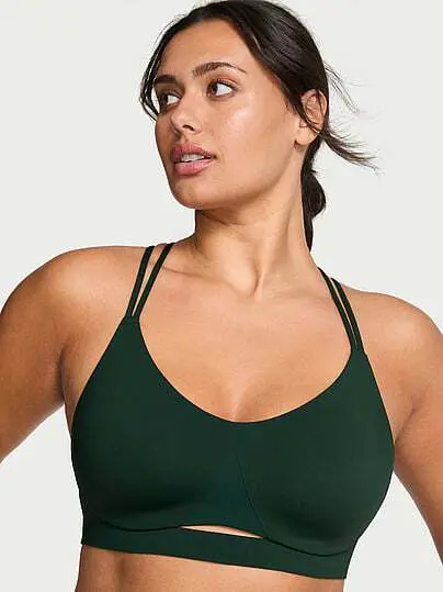 Victoria's Secret Vsx Elevate™ Strappy-comfort Sports Bra - Green
