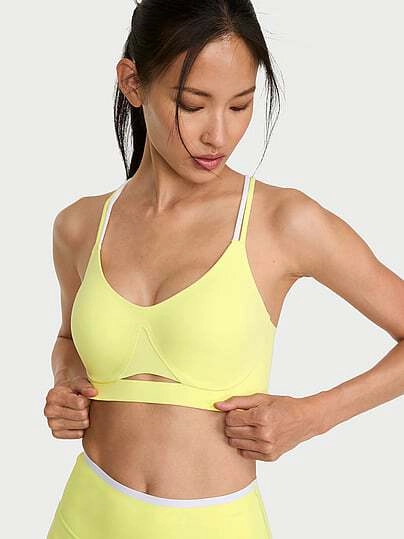 Victoria's Secret Vsx Elevate™ Strappy-comfort Sports Bra - Green