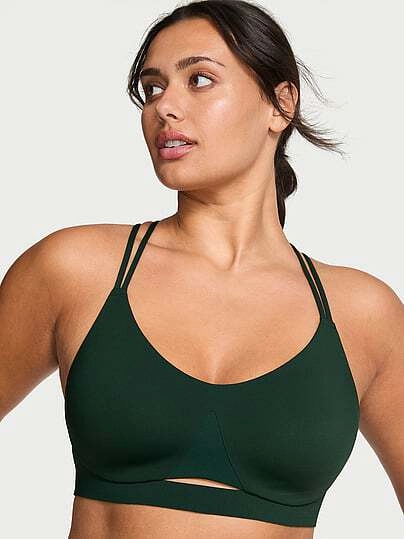 Victoria's Secret Vsx Elevate™ Strappy-comfort Sports Bra - Green