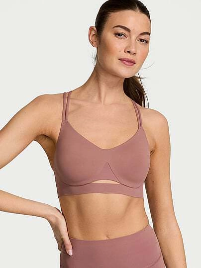 Victoria's Secret Vsx Elevate™ Strappy-comfort Sports Bra - Pink