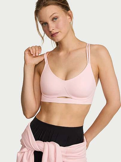 Victoria's Secret Vsx Elevate™ Strappy-comfort Sports Bra - Pink