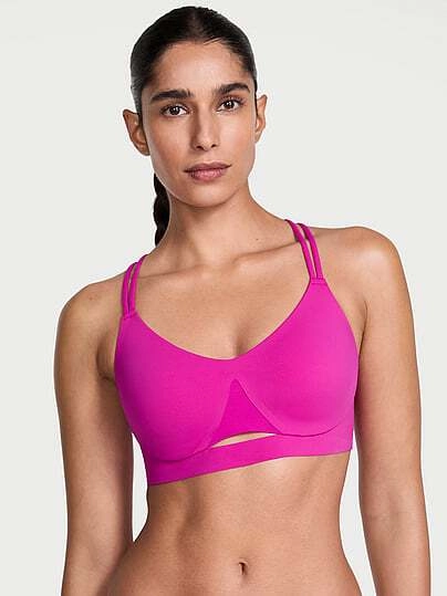 Victoria's Secret Vsx Elevate™ Strappy-comfort Sports Bra - Purple