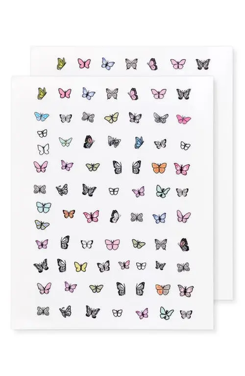 INKED BY DANI Butterfly Nail Art Temporary Tattoos - Multi