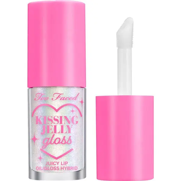 TOO FACED Kissing Jelly Lip Oil Gloss - Strawberry Frosting