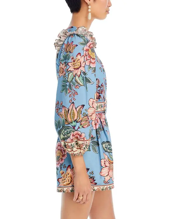 knee length dresses for ladies Farm Rio Women's Beauty Bouquet Mini Dress – Saint Bernard
