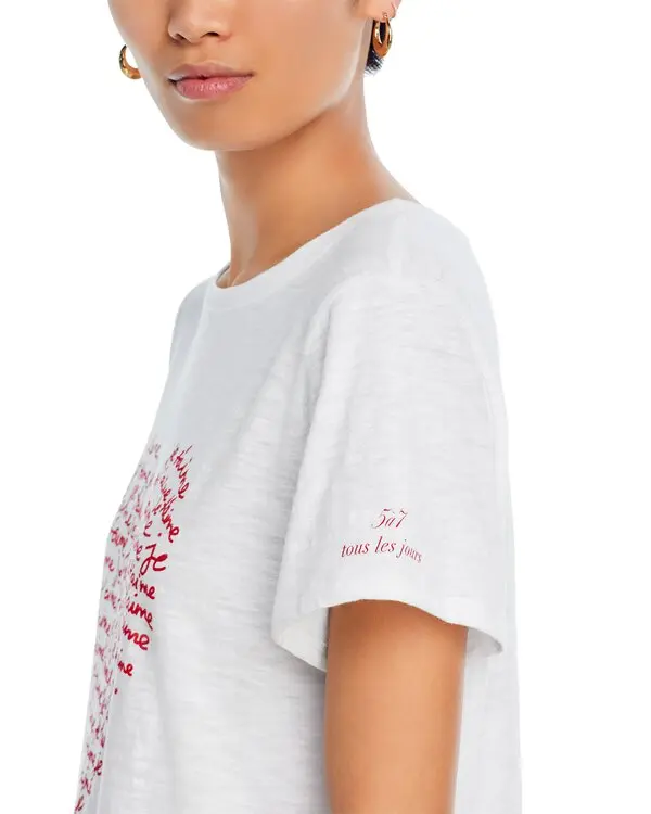 Cinq À Sept Je T'aime Graphic Tee