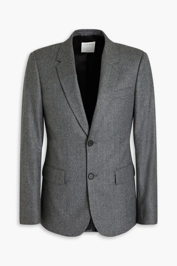 Sandro Woolflannel Blazer - Gray