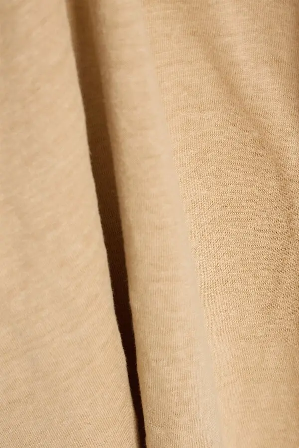 Sandro Linenjersey Tshirt - Sand