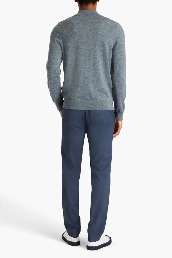 Sandro Wool Turtleneck Sweater - Gray