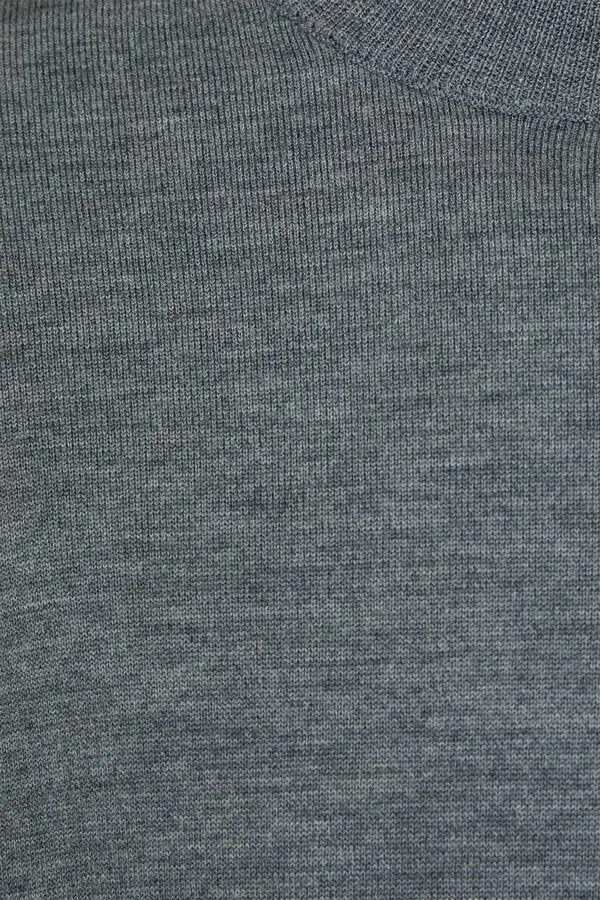 Sandro Wool Turtleneck Sweater - Gray