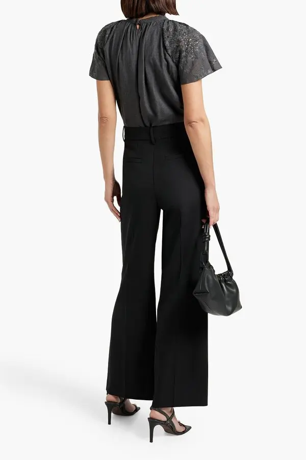 Brunello Cucinelli Sequin-embellished Wool Top